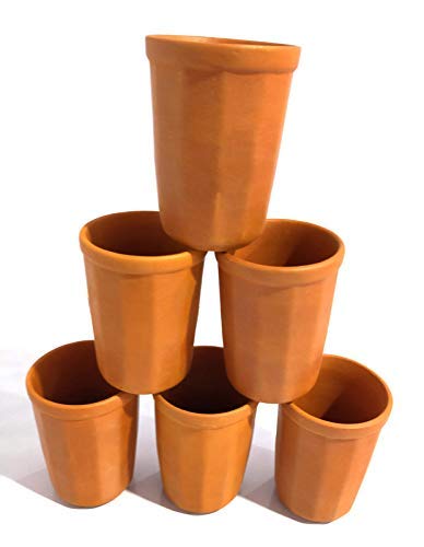 Reusable Terracotta Real Mitti Unglazed Clay Mud Glass Mug Using ...