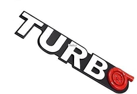 Dhe Best Car Turbo Emblem Decal, Sport Badge Sticker Chrome Compatible ...