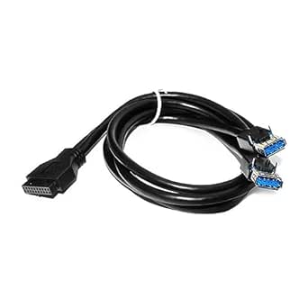 Amazon.com: 30cm/60cm/80cm High Speed Front Panel Cable Adapter 20Pin ...