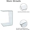 Amazon.com: GSSDEE Tempered Glass End Table, Sofa Side Table Clear C ...