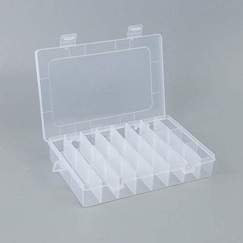 Drake plastic organiser box organizer 24 grid container jewelry box ...