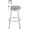 Amazon.com: Flynn Swivel Counter Stool in Brushed Stainless Steel with ...