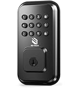 BE-TECH Keyless Entry Smart Door Lock with 2 Lever Handles, Electronic ...