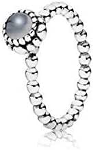 Amazon.com: Carolyn Pandora 190854MSG Birthday Blooms June Moonstone ...