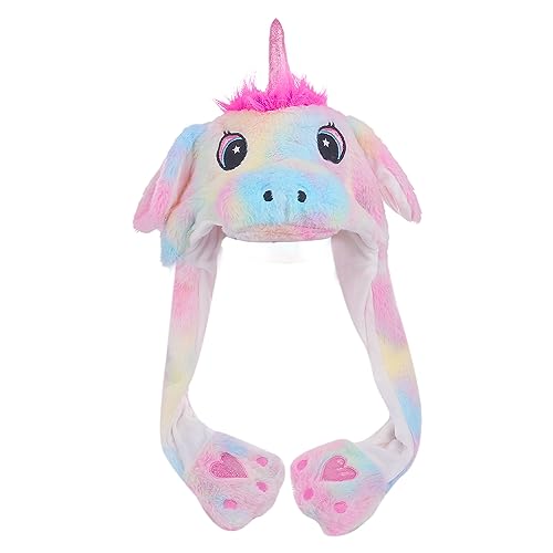 Snapklik.com : CICITOYWO Funny Plush Animal Unicorn Hat Ear Moving ...