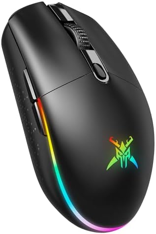 Amazon.com: TECKNET Gaming Mouse Wireless, 8000 DPI Optical Sensor, RGB ...