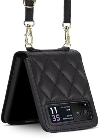 Amazon.com: for Motorola Razr 40 2023 Crossbody Wallet Case,Luxury PU ...