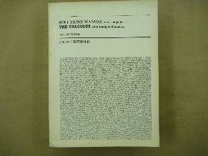 Solutions Manual to Accompany the Calculus With Analytic Geometry ...