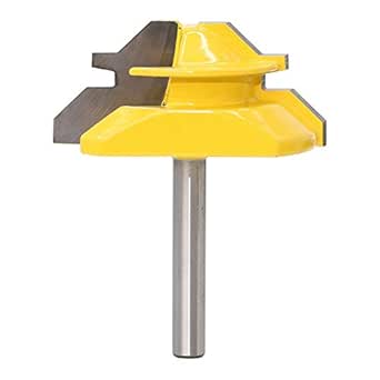 DBoyun 45 Degree 1/4" Shank 2" Width Bit Tenon Cutter Small Lock Miter ...