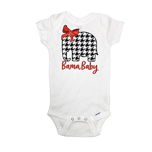 Amazon.com: Bama Baby Bodysuit, Elephant Baby Shower Gift, Tuscaloosa ...