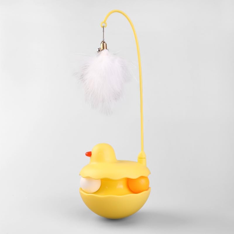 Amazon | PETTENA Select 猫おもちゃ 2in1 (イェロー) | PETTENA | 猫じゃらし・羽のおもちゃ 通販