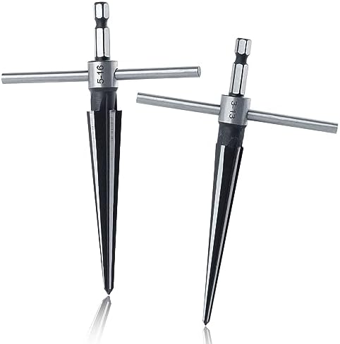Amazon.com: GOLD DEER 2PCS Tapered Reamer Set with T-Handle Hand Held ...