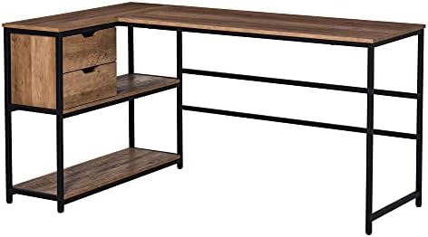 Amazon.com: Huuger 47 Inches L Shaped Desk, Computer Desk with ...