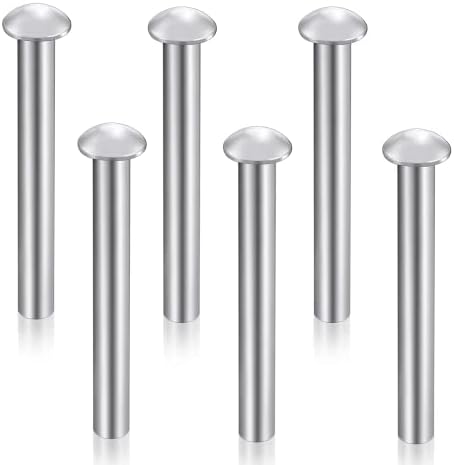6 Pcs Rivet,Solid Round Head Aluminum Rivets,Countersunk Solid Rivets ...