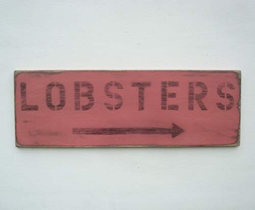 Amazon.com: wooden lobster sign wall art : Handmade Products