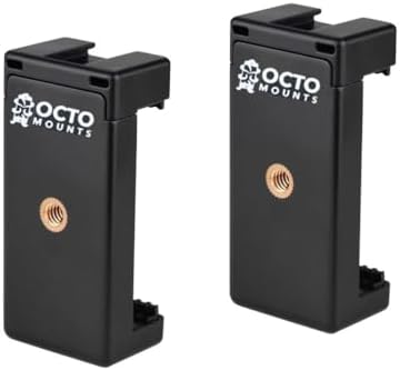 Amazon.com: OCTO MOUNTS - 2 Pack Universal Smartphone Holder Set for ...