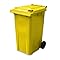 240 Litre Wheelie Bin - Yellow (Standard Household Size) Typically Used ...