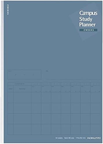 Amazon | コクヨ キャンパス ノート スタディプランナー 2ウィークス罫 見開き53週分 B5 ネイビー ノ-Y80LT-DB 【まとめ買い10冊セット】 | ノート | 文房具・オフィス用品