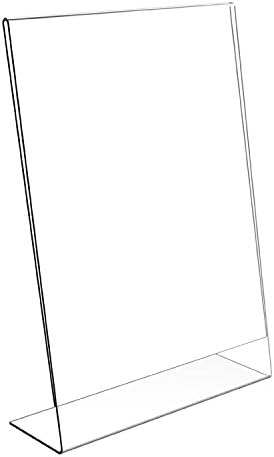Displaypro A4 Clear Acrylic Portrait Counter Poster Holder Display ...