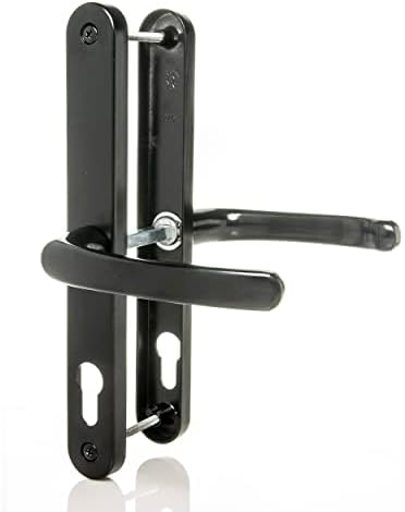 UPVC Door Handles Set Suits Fullex Locks - Black Lever/Lever 68mm PZ ...