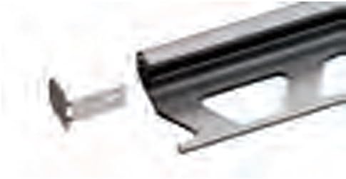 Schluter RONDEC - End Cap - for 5/16" Thick Tile - Brushed Stainless ...