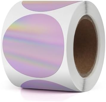 Amazon.com: YIKIADA Holographic Thermal Labels Vinyl Purple 2 Inch Self ...
