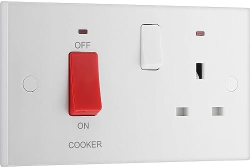 BG Electrical Cooker Switch with Socket and LED, Cooker Control Unit ...