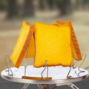 Amazon.com: Folding Camp Stove Toaster, Bread Porous Tray, 4 Slice ...