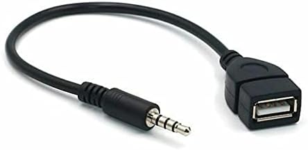USB to 3.5mm Jack Adapter, AUX to USB Audio Converter Cable for Car ...