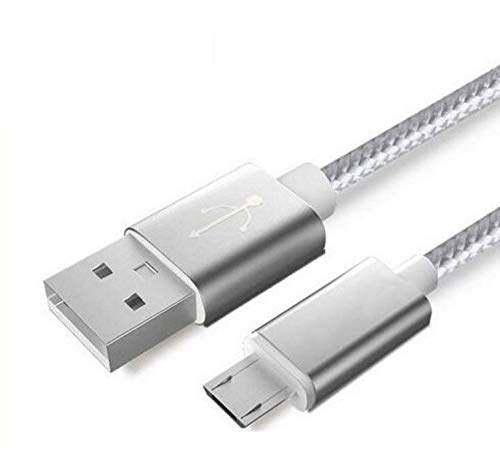Pack of 2 Metal Nylon Micro USB Cables for Alcatel 1B Android ...