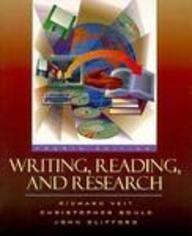 Amazon.com: Writing, Reading, and Research: 9780205200337: Veit ...