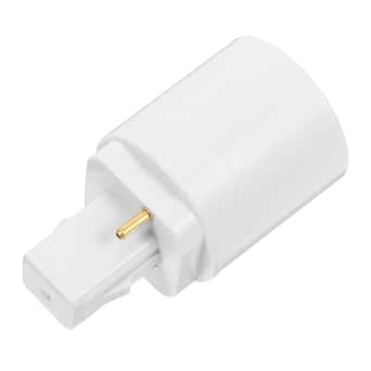 KONTONTY G24d to E27 Lamp Socket Adapter Converter 2 Pin Bulb Socket ...
