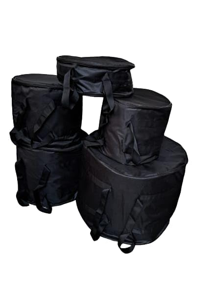 Beat Box Drum Cases Travel Drum Bags Set For Standard Kits (5 Piece ...