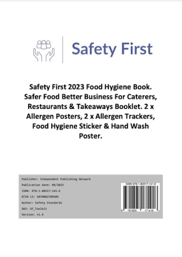 Safety First 2023 Food Hygiene Book: Amazon.co.uk: Safety Standards ...