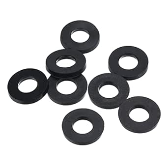 PATIKIL M8 Rubber Flat Washer, 8 Pack 8mm ID 16mm OD 2.2mm Thick ...