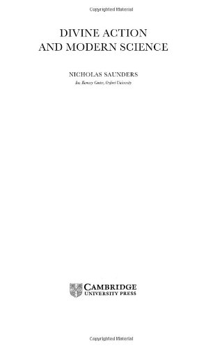 Divine Action and Modern Science - Kindle edition by Saunders, Nicholas ...