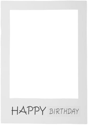 Amazon.com: Happy Birthday Party Frame DIY Paper Picture Frame Cutouts ...