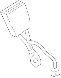 Amazon.com: New Genuine Mercedes-Benz Buckle End 2078601769 OEM ...