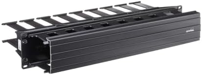 Leviton Horizontal Cable Management, 492RU-HFR, Black - Electrical ...