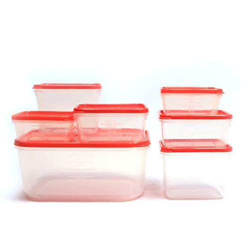Mahaware Modular Jolly Polka Plastic Container Set, Set of 7 Pieces ...
