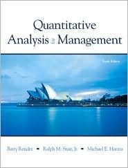Quantitative Analysis for Management 10th (tenth) Student CD Package: Barry Render: Amazon.com ...