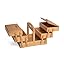 Hobby Gift 3 Tier Wooden Storage Box for Sewing and Crafts with Legs ...