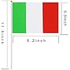 Amazon.com : 25 Pack Hand Held Small Mini Italy Flag,Italian Stick ...