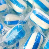 Amazon.com : Blueberry Sassy Cylinders Blue & White Striped Candy 1LB ...