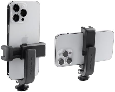 PGYTECH Cold Shoe Handyhalterung kompatibel mit iPhone/Samsung und ...