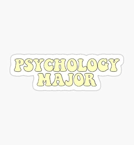 Amazon.com: Psychology Major - Yellow - Sticker Graphic - Auto, Wall ...