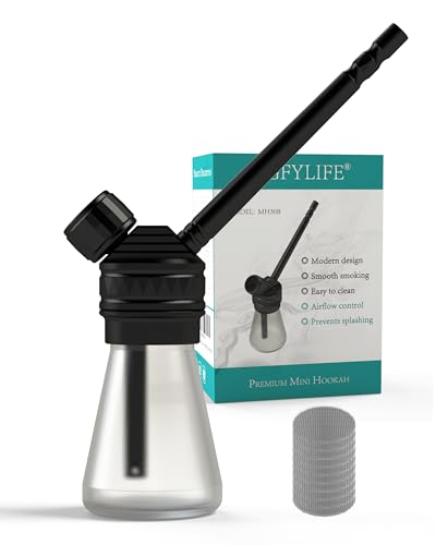 AGFYLIFE Portable Hookah Set for Travel - Premium Aluminum Mini Hookah ...