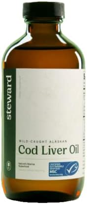 Amazon.com: STEWARD - Wild-Caught Alaskan Liquid Cod Liver Oil 8 oz ...