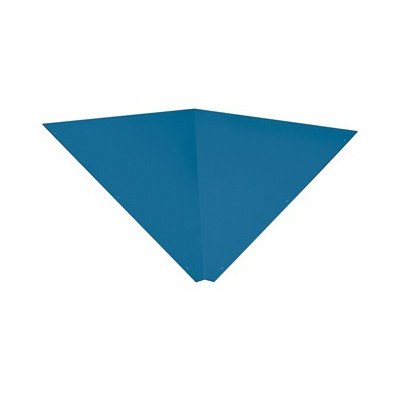 Corner Sloping Hood Filler Size: 1" H x 18" W x 18" D, Color: Blue ...