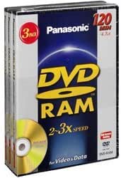 Panasonic DVD-RAM Disc - 3 pack : Amazon.sg: Electronics